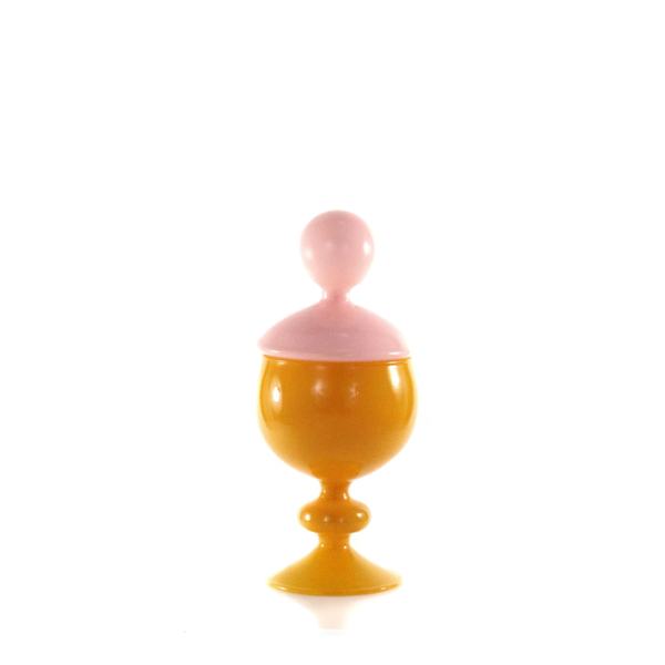 Mid Mod Glass Canister, Short - Hunt and Bloom