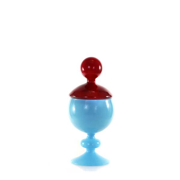 Mid Mod Glass Canister, Short - Hunt and Bloom